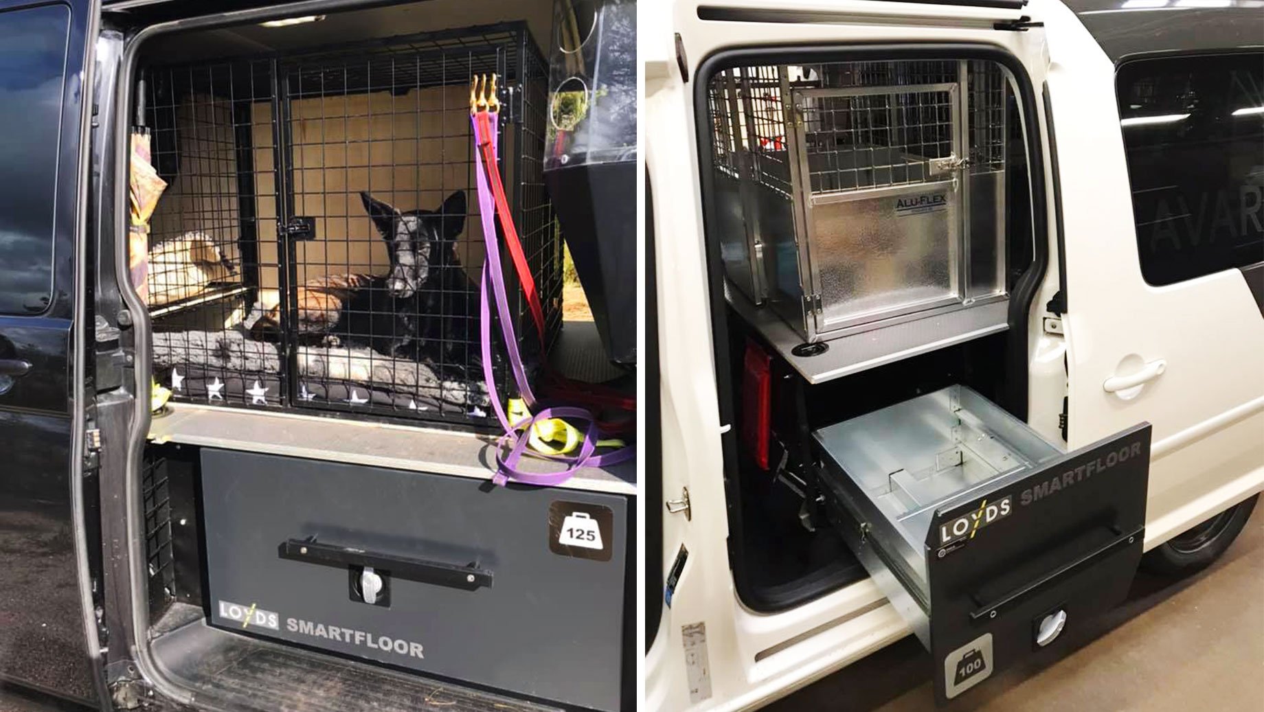 Slik maksimerer du varerommet selv med hundebur i bilen