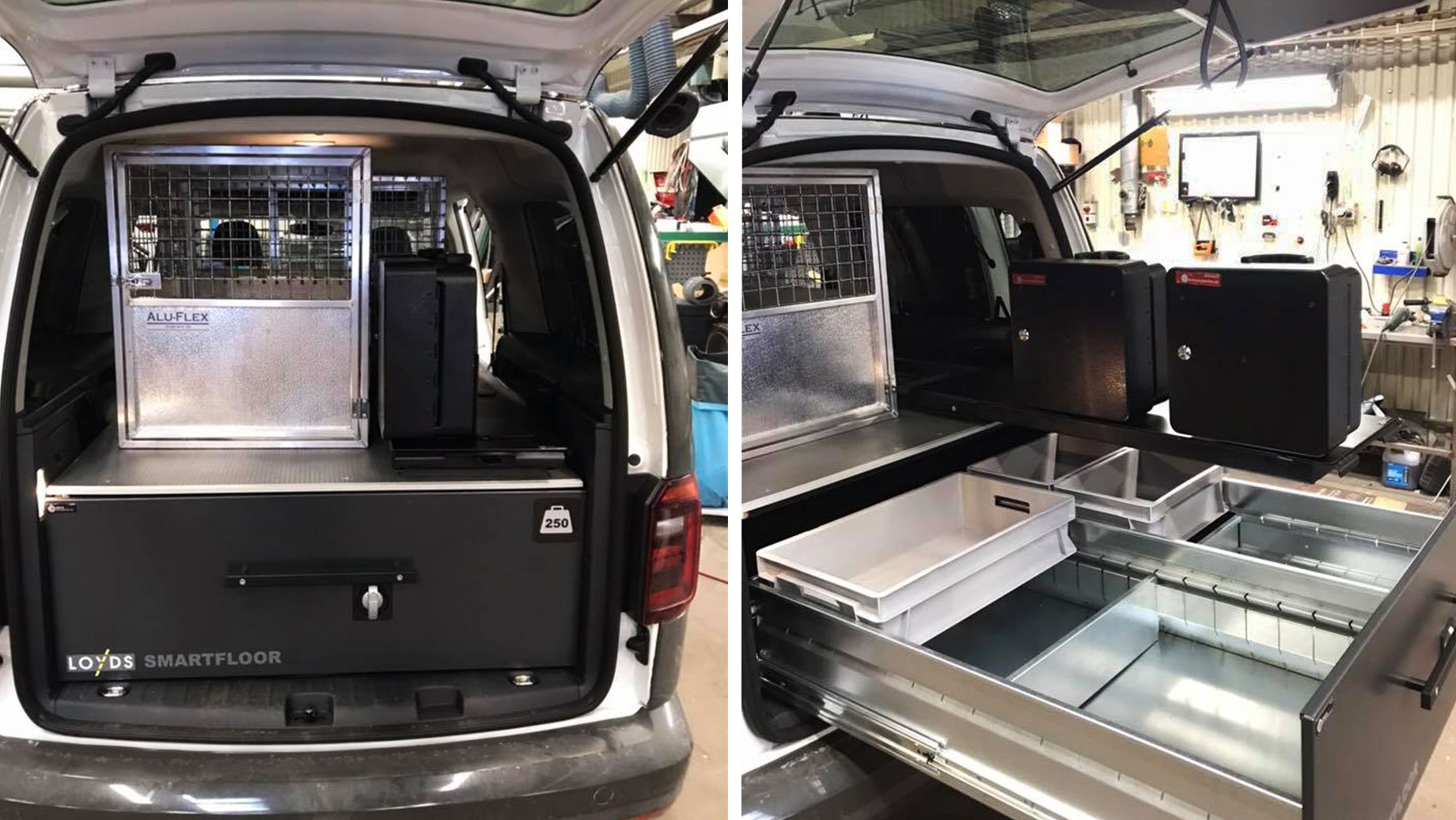 Slik maksimerer du varerommet selv med hundebur i bilen